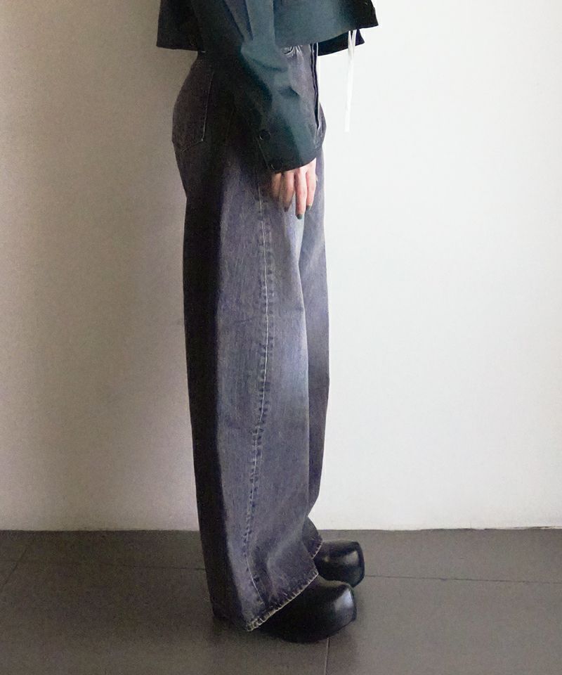 HYKE>DENIM BARREL LEG JEANS | MAKES ONLINE STORE HYKE>DENIM BARREL LEG JEANS | MAKES ONLINE STORE
